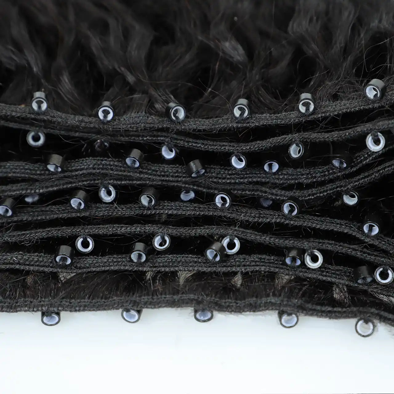 Double Weft Hair Extensions with Microbeads - Microlink Weft – Ygwigs