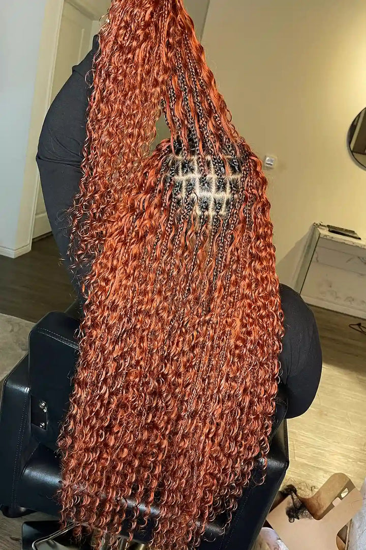 350# Ginge Deep Wave Bulk Human Hair For Braiding BU20