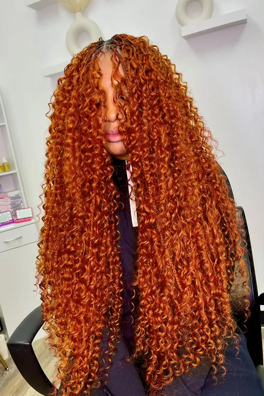 350# Ginge Deep Wave Bulk Human Hair For Braiding BU20
