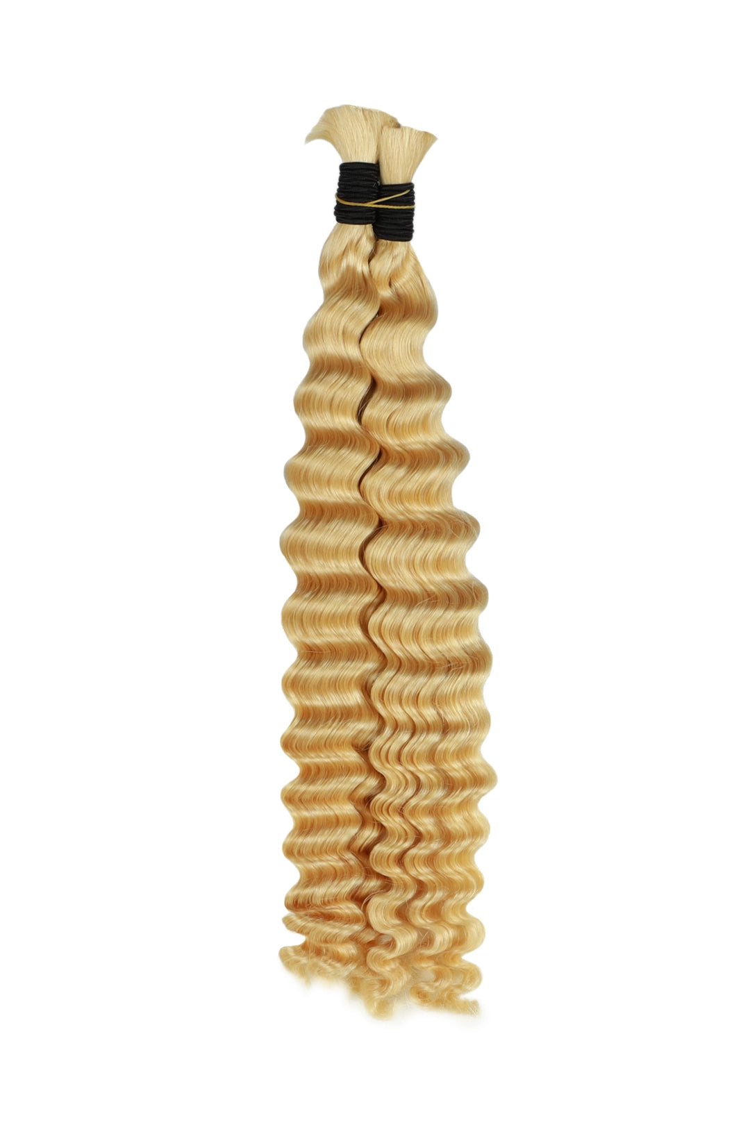 613 Blonde Double Drawn Deep Wave Bulk Human Hair For Braiding