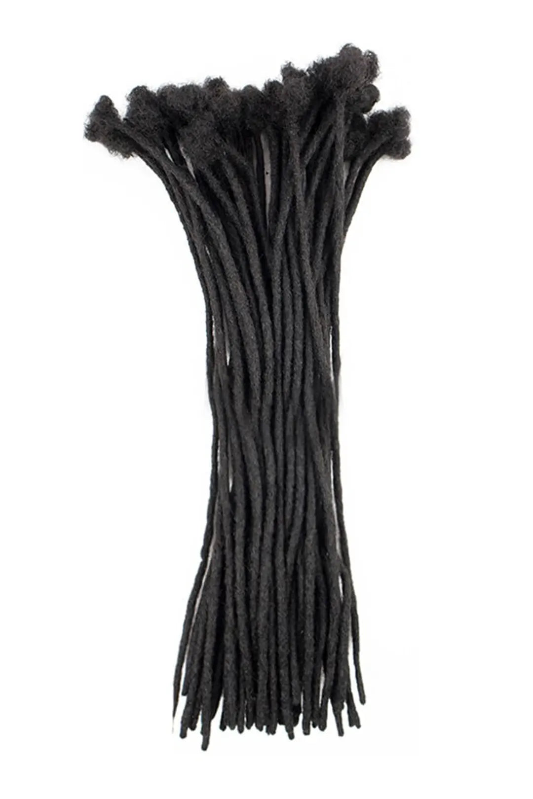 Micro Dreadlock Hair Extensions Natural Black Human Hair 10 Strands