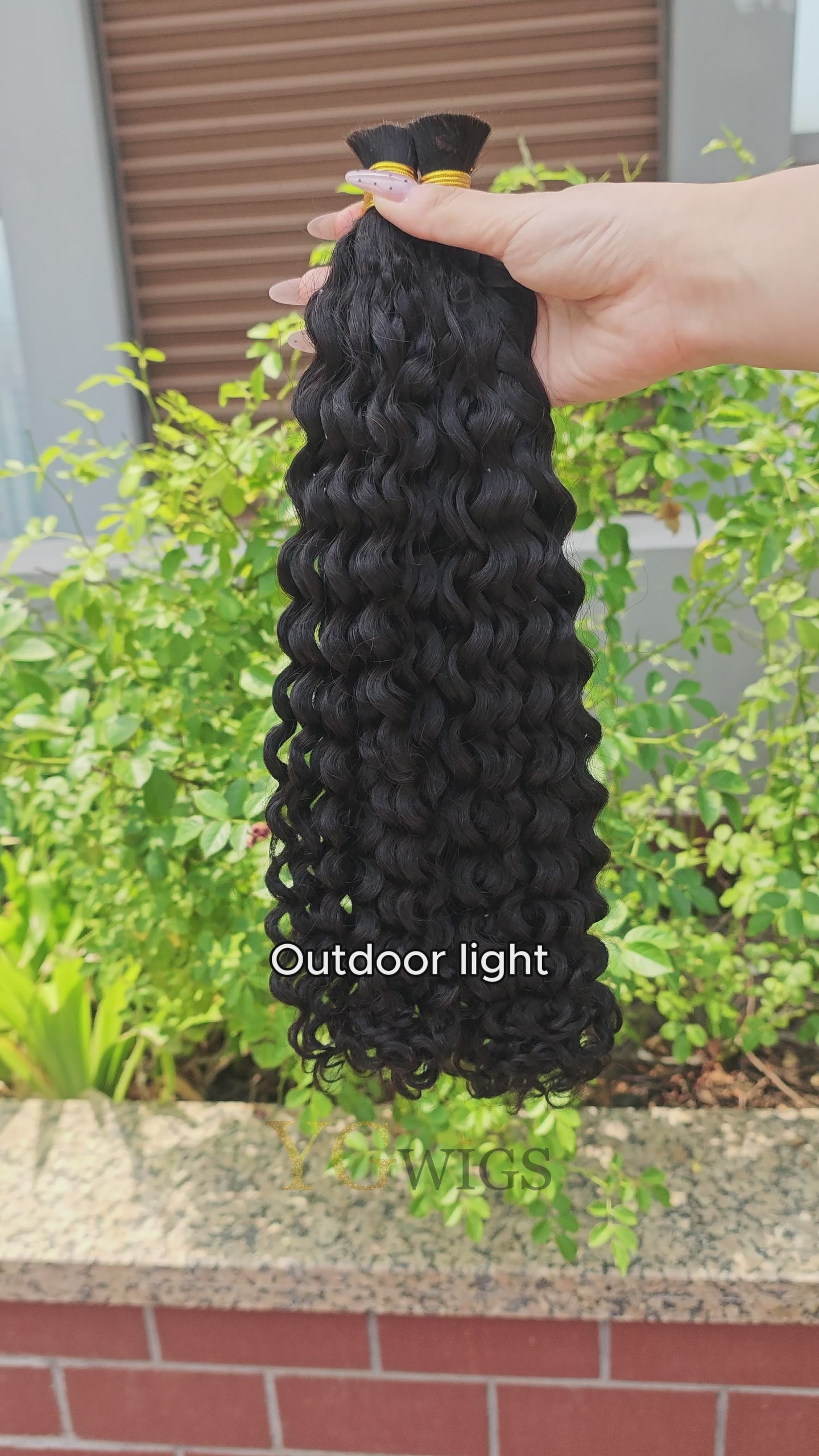 Double Drawn Spanish Curly Bulk Hair Extensions for Braiding