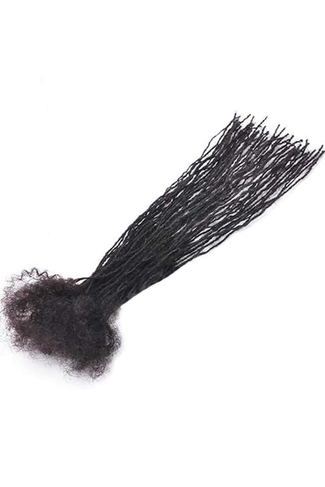 Sisterlocks Extensions 0.1 cm Natural Black Afro Curly Human Hair