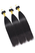 Micro Ring Human Hair Straight Extensions For Black Women
